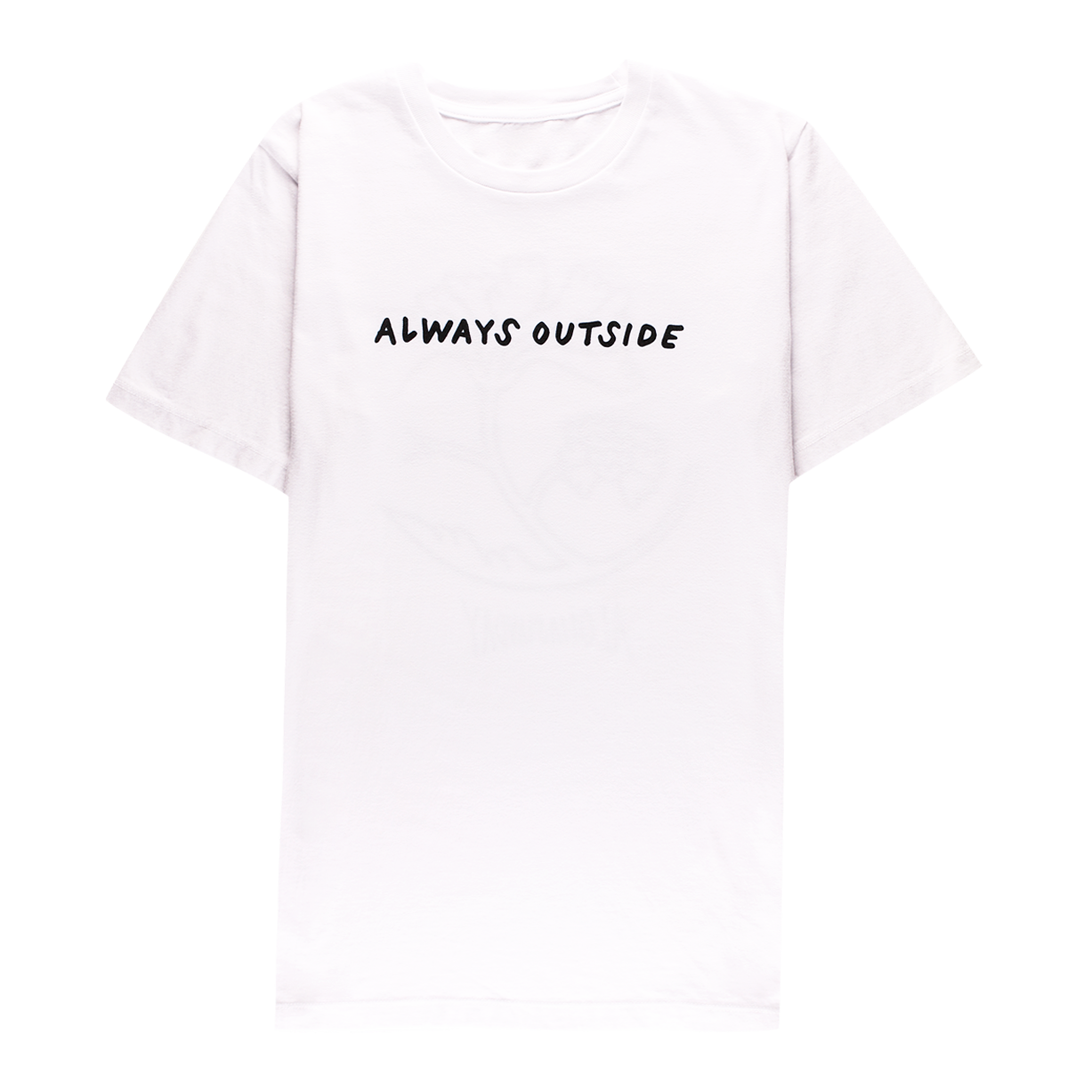 ALOHA SUNDAY ALWAYS OUTSIDE T-SHIRT WHITE