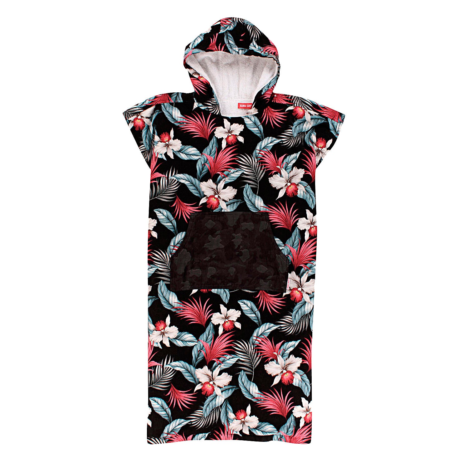 ALOHA SUNDAY CHIEF CHANGING ROBE BLACK TROPICAL