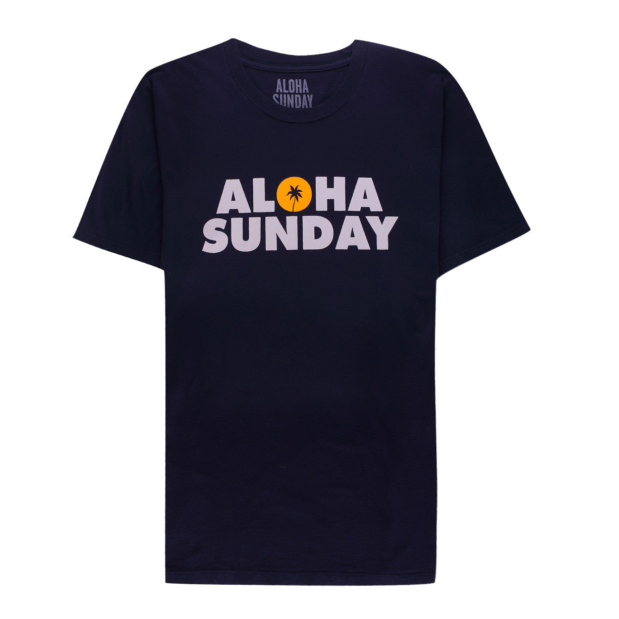 ALOHA SUNDAY TEE NAVY