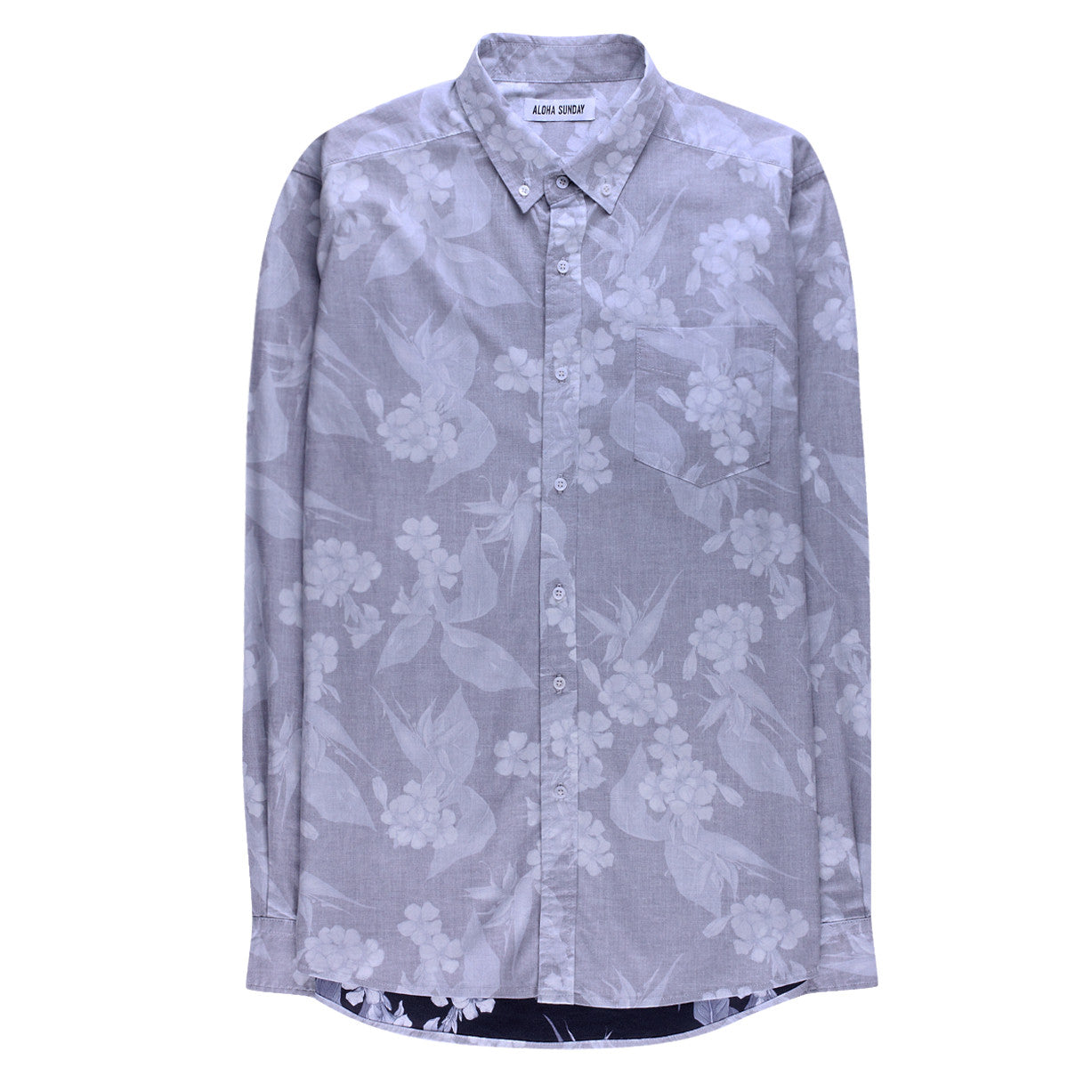 ALOHA SUNDAY PARADISE LONG SLEEVE BUTTON DOWN