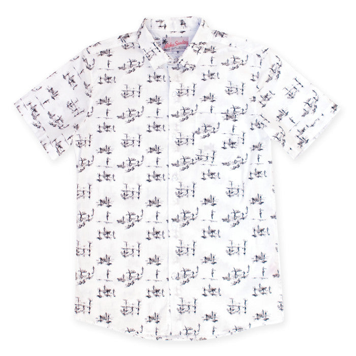 ALOHA SUNDAY LINEUP BUTTON UP