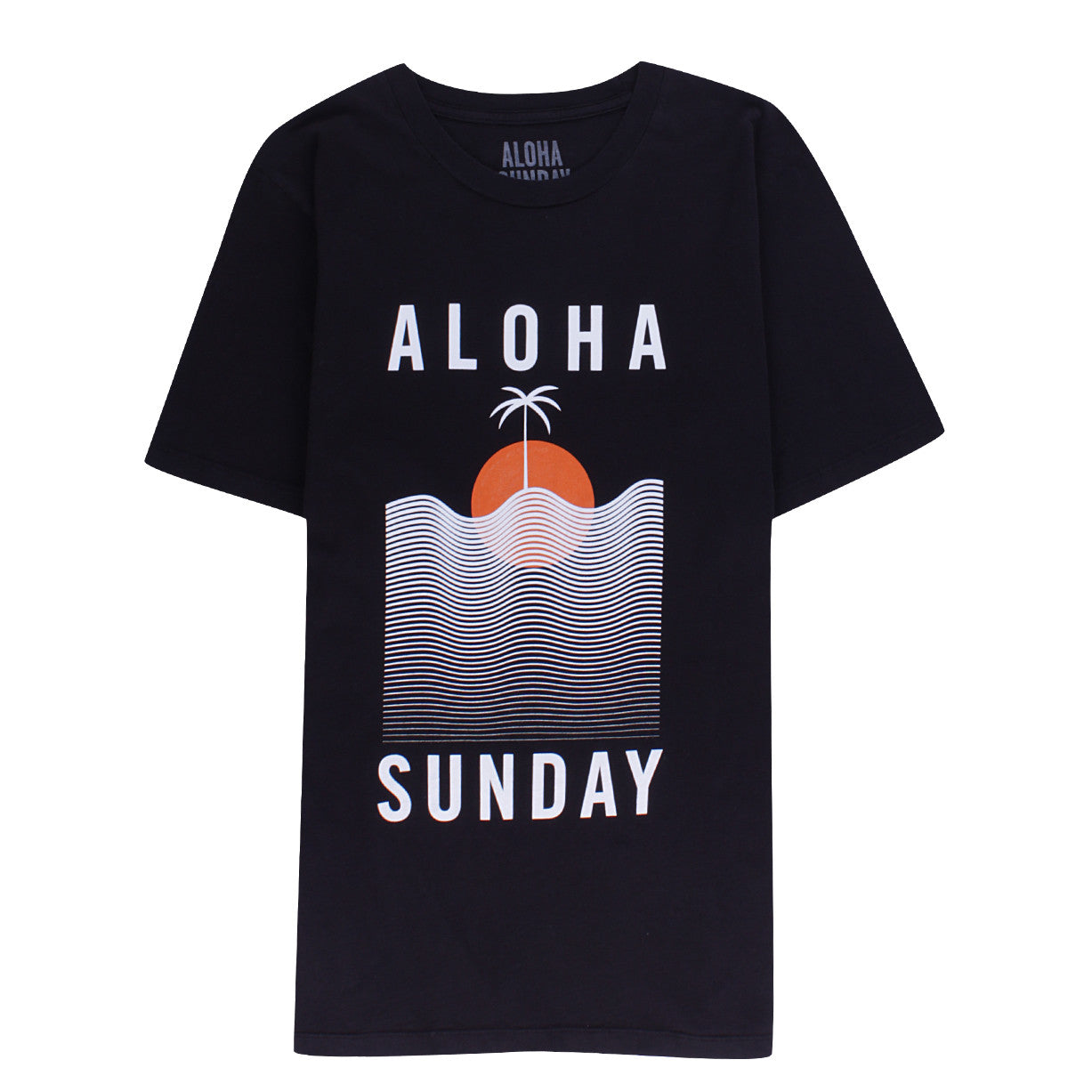 ALOHA SUNDAY WATERLINE T-SHIRT BLACK